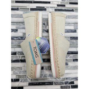 Toms | Shoes | Toms Alpargata Platform Rope Natural Heavy Twill Womens Shoes Size 7 | Poshmark